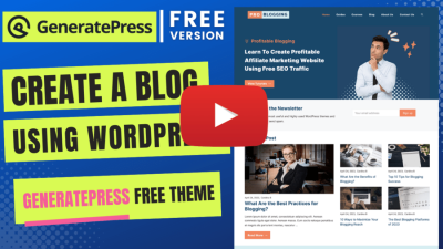 Create a Blog Website with WordPress - [Design 6] - wpframer